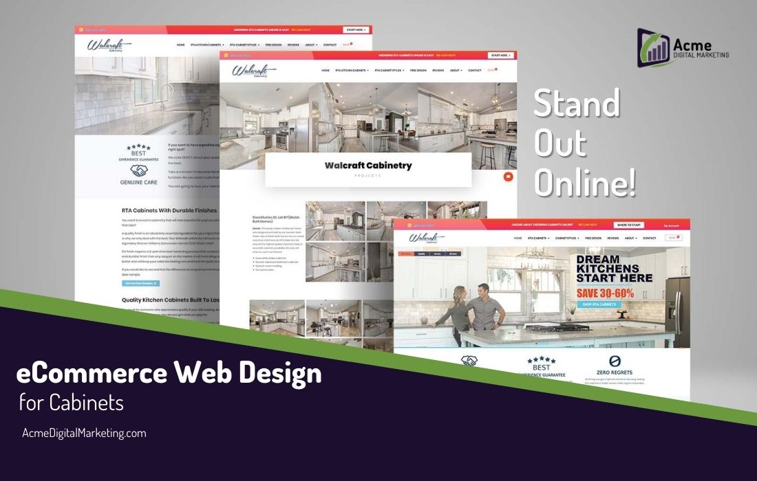 eCommerce Web Design for Cabinets | Optimized Web Design